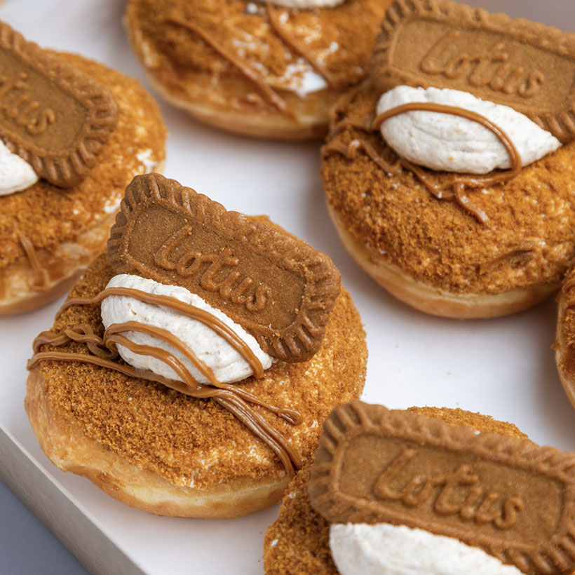 Biscoff Ring Doughnut Box - Warings Bakery